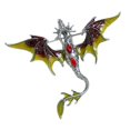 Brooch Pin Western Dragon Design, Zinc Alloy Pin with Rhinestone Inlay ...