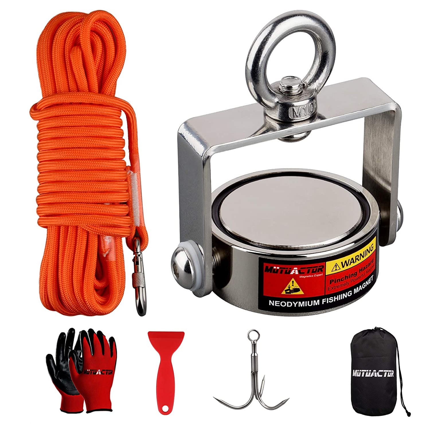 MUTUACTOR Fishing Magnet Double Sides Rotatable Combined 1240lb ...