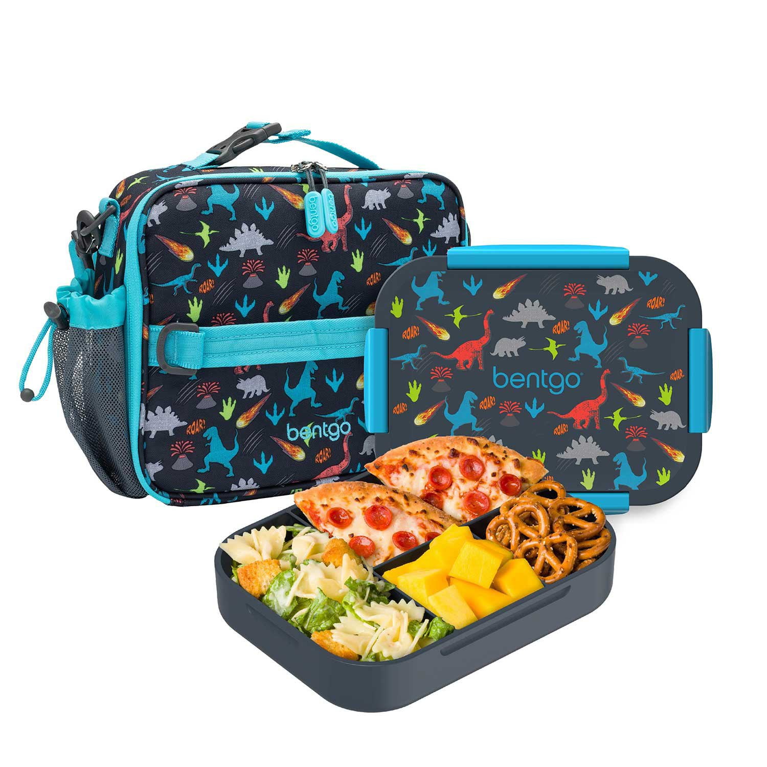 Bentgo 2-Piece Kids Snap & Go Lunch Set: Leak-Proof Lunch Box & Deluxe ...