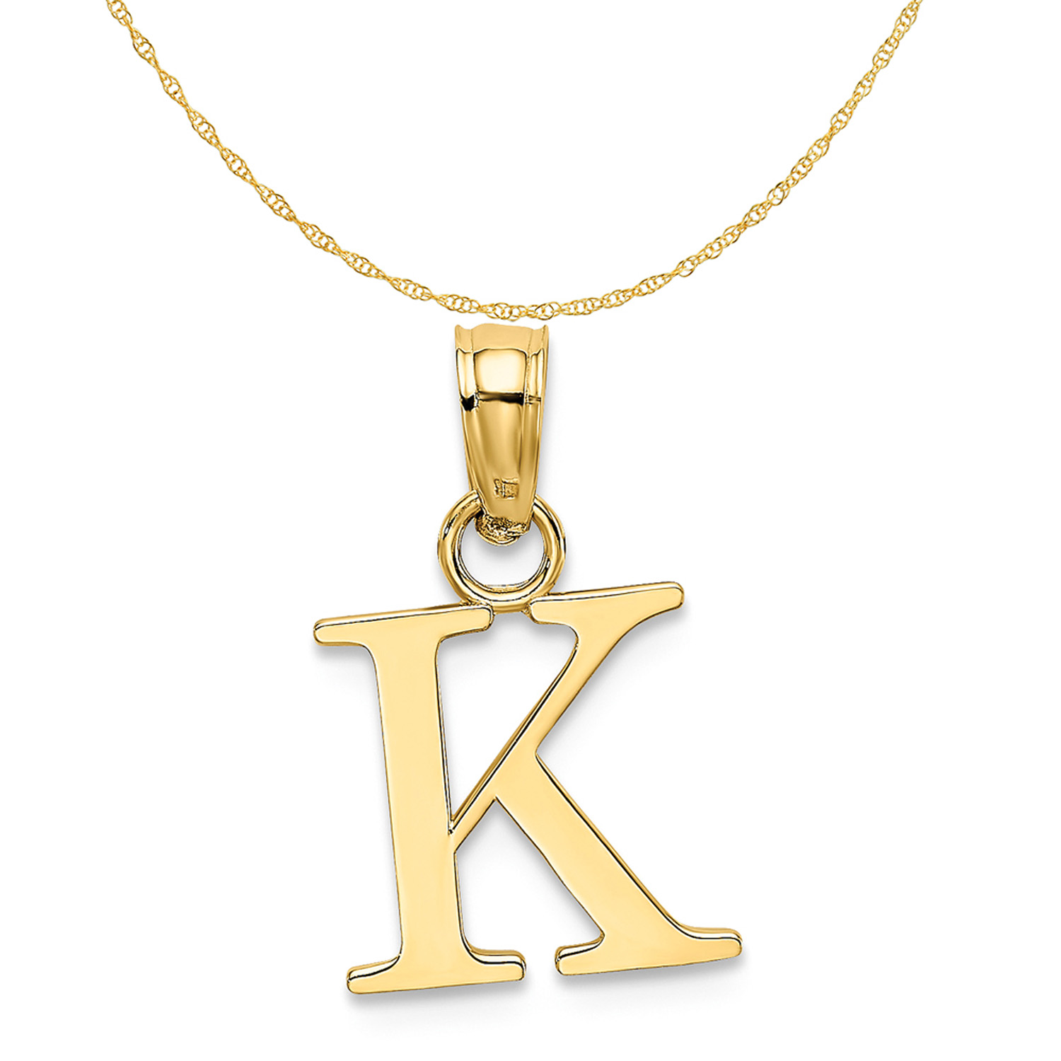 10k Yellow Gold Initial K Charm - Walmart.com