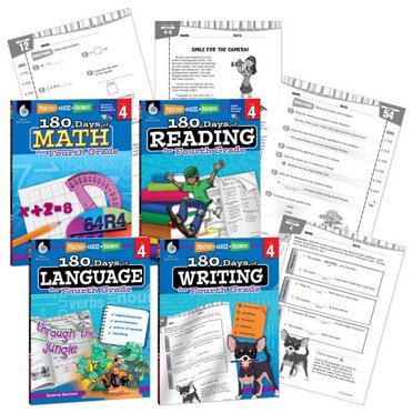 180 Days of Reading for K-6, Set of 7 Assorted Reading Workbooks, One ...