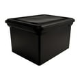 Advantus Legal/Letter Size File Tote Storage Box with Lid, Plastic ...