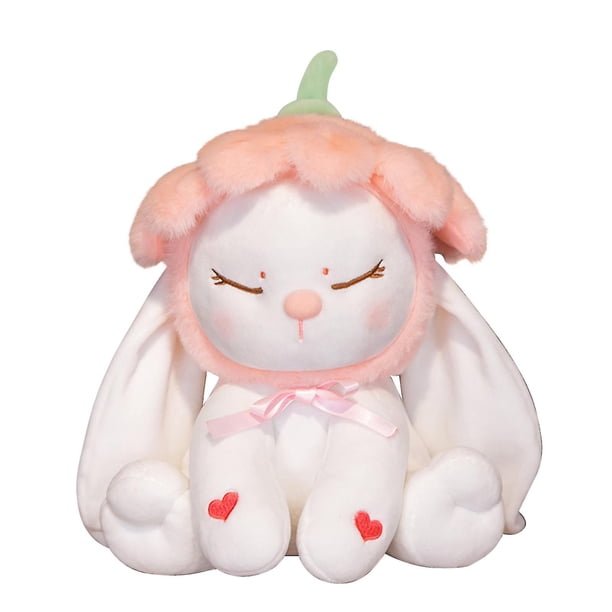 Plush Toy Flower Rabbit Princess Cute Little White Rabbit Doll, 1 Piece ...
