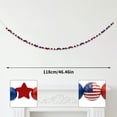 BiFandian 4th of July Patriotic Bead Garlands, Red White Blue Glitter ...