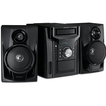 Sharp CD-BHS1050 350W 5-Disc Mini Shelf Speaker/Subwoofer System ...
