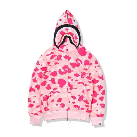 Shark Jackets Hoodie Zip Up Boy Girls Camo Hoodies Hip Hop Jackets ...