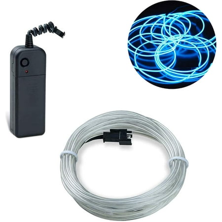 Lights Fluorescent Green Flexible LED Neon Light Glow Rope Tape String ...