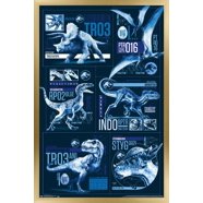 Jurassic World - Logo Wall Poster, 14.725" x 22.375", Framed - Walmart.com
