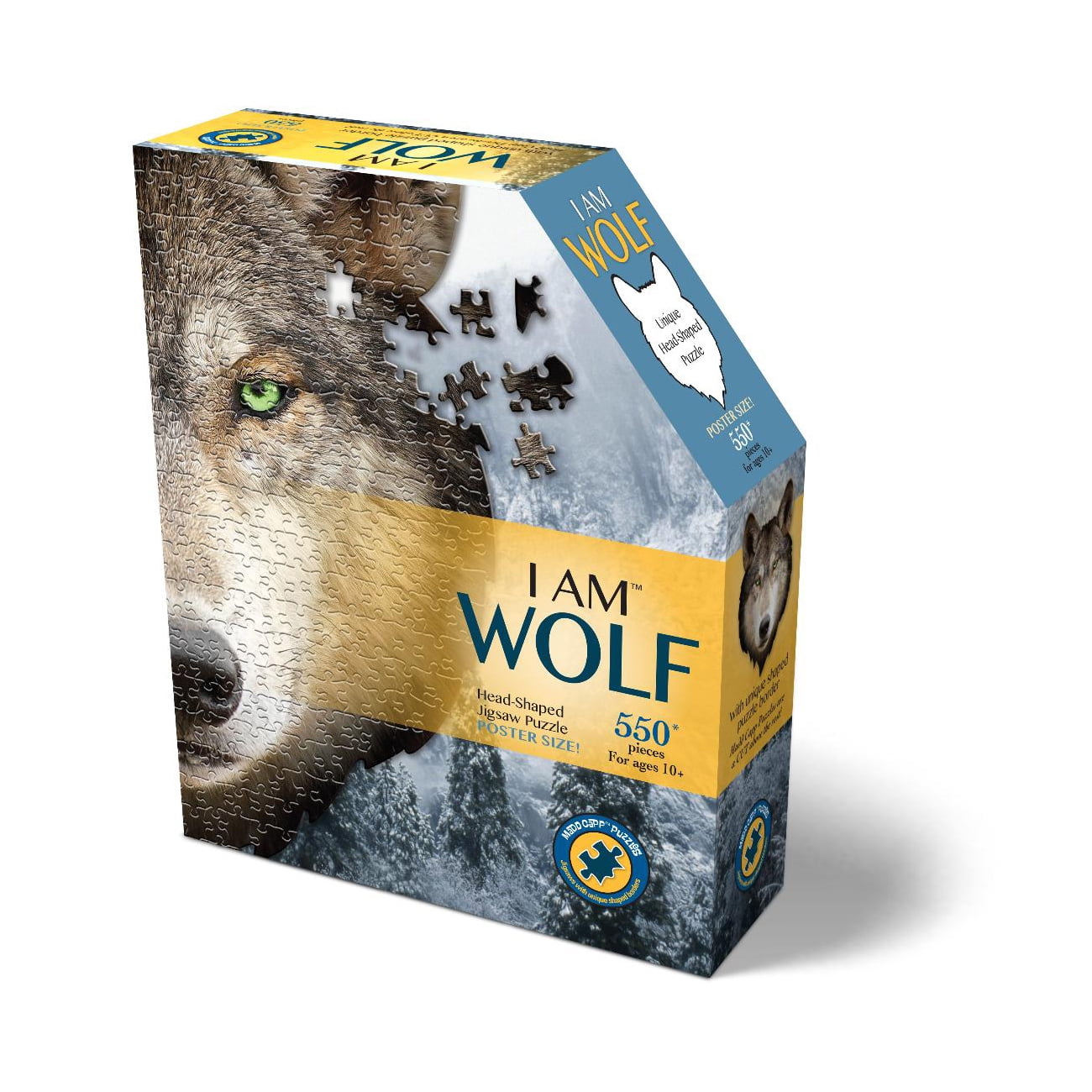 I Am Wolf Shaped Jigsaw Puzzle: 550 Pcs - Walmart.com - Walmart.com