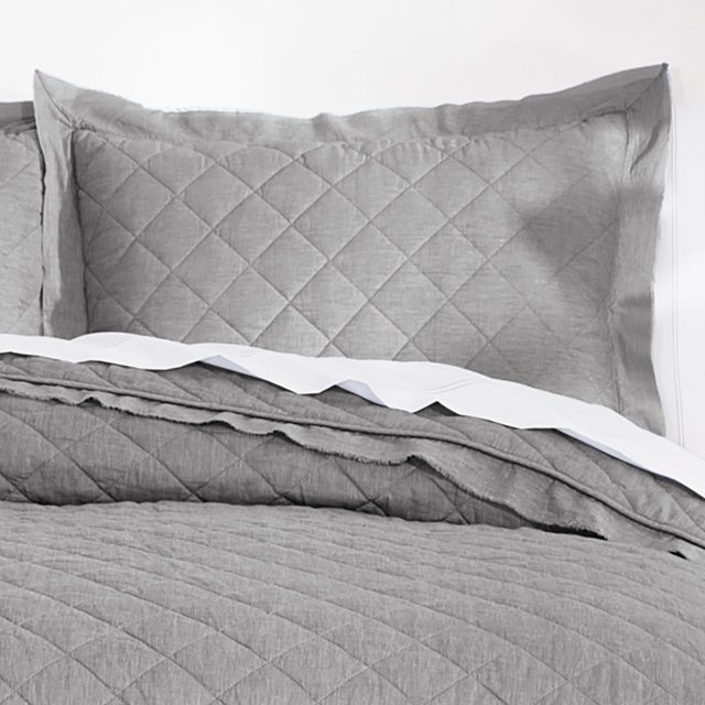 Gap Home Washed Frayed Edge Organic Cotton Quilted Sham Pair, Standard ...