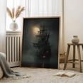 Affixzi Ghost Ship Wall Art Vintage Ocean Aesthetic Gothic Dark Sea ...