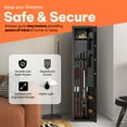 AOBABO 5-Rifle Gun Safe w/Keypad Lock, Security Cabinet Gun Cabinet ...
