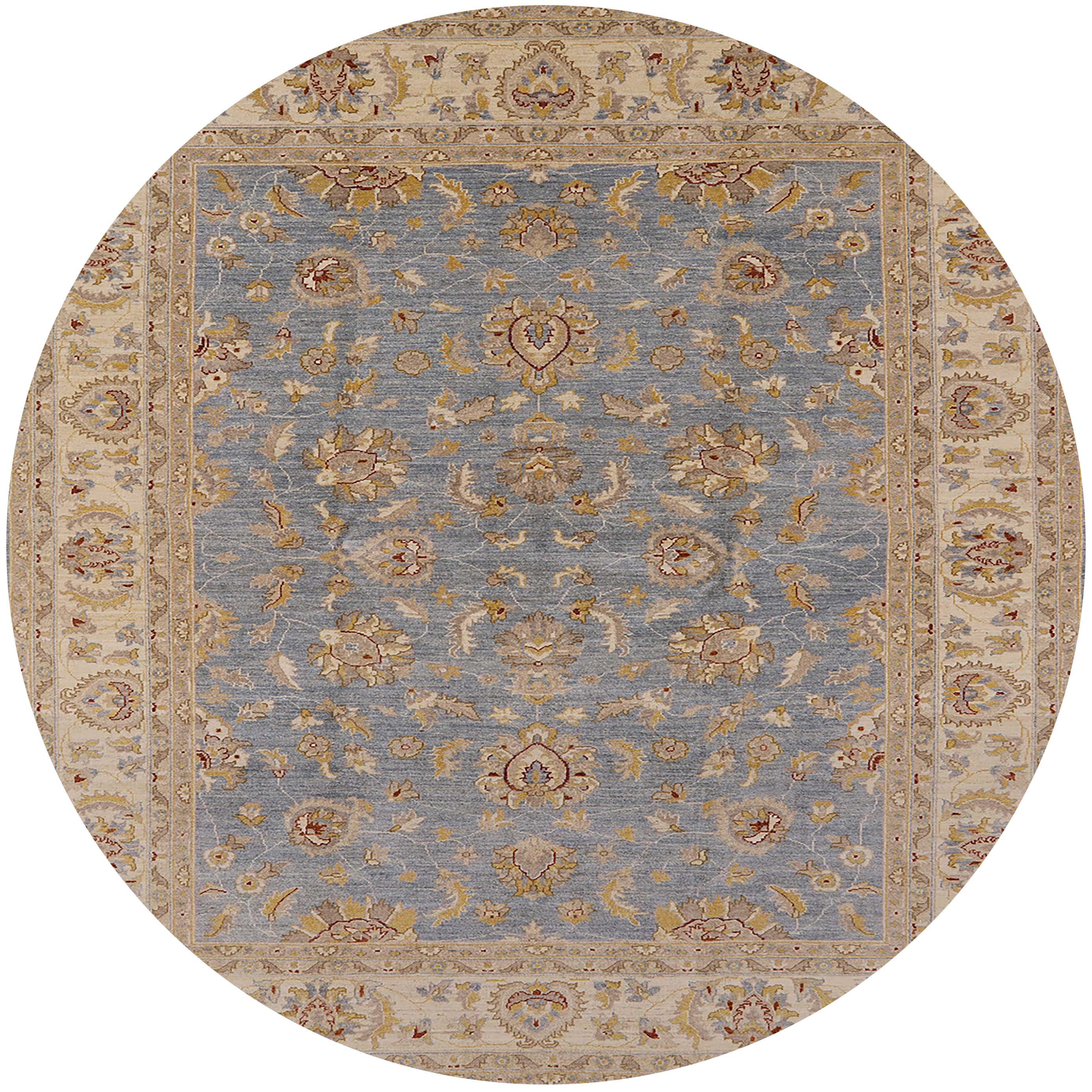 Ahgly Company Indoor Round Mid-Century Modern Dark Almond Brown ...