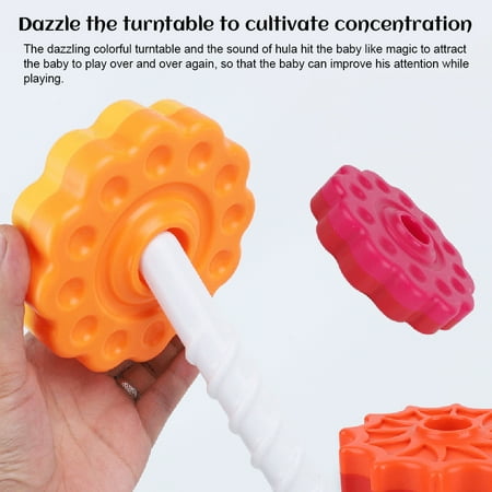 Rotating Stacking Toy For Kids Rainbow Rotating Wheel Toy Fun Learning ...