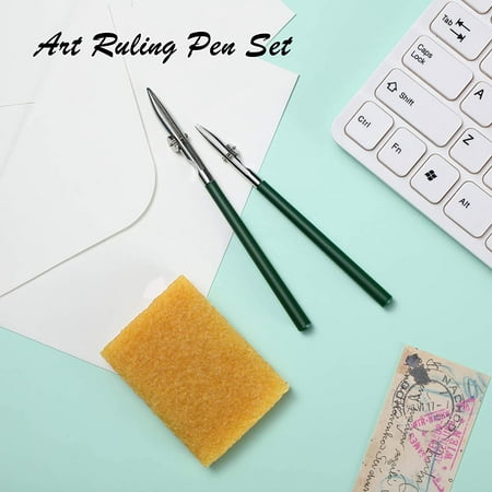 6 Pieces Art Ruling Pen (3 Sizes) Masking Fluid Pen and Glue Residue ...