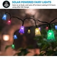 Walmart Solar Outdoor 30 LED Bell Lights, 25.5FT Patio String ...