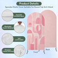 Boho Wedding Arch Cover 4Ft Bohemia Abstract Arch Pattern Pink Wedding ...