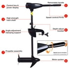 MotorGuide 940100170 R3 Transom Mount Hand-Control Marine Boat 12V Trolling Motor - Walmart.com