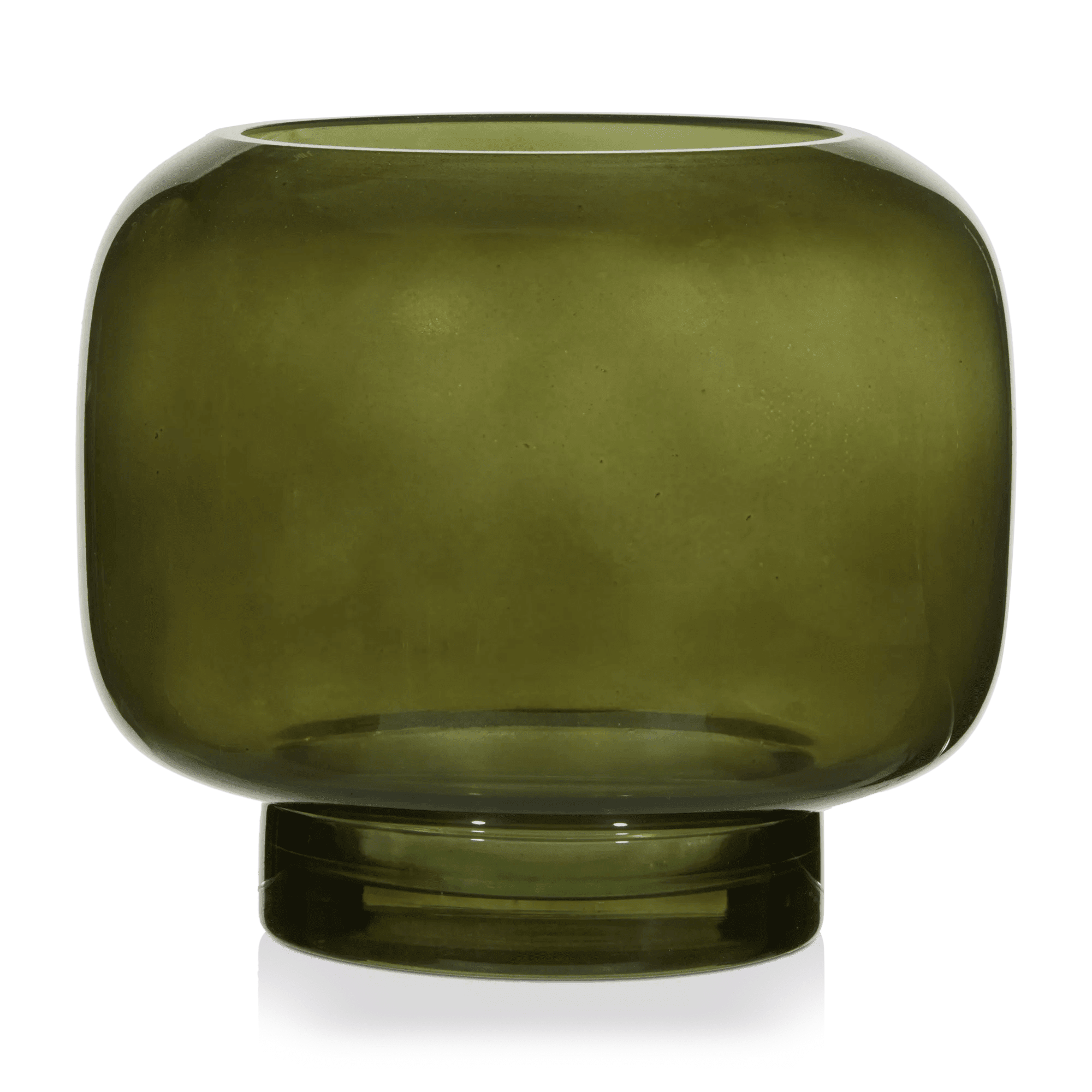 Click here for Bouclair Green Glass Pillar Candle Holder 5.5 X 6.... prices