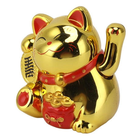 Lucky Fortune Cat, Solar Fortune Cat Statue 2 Inch Lovely For Blessing ...