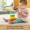 Fisher-Price Rock-a-Stack Ring Stacking Toy for Infants, Made with ...