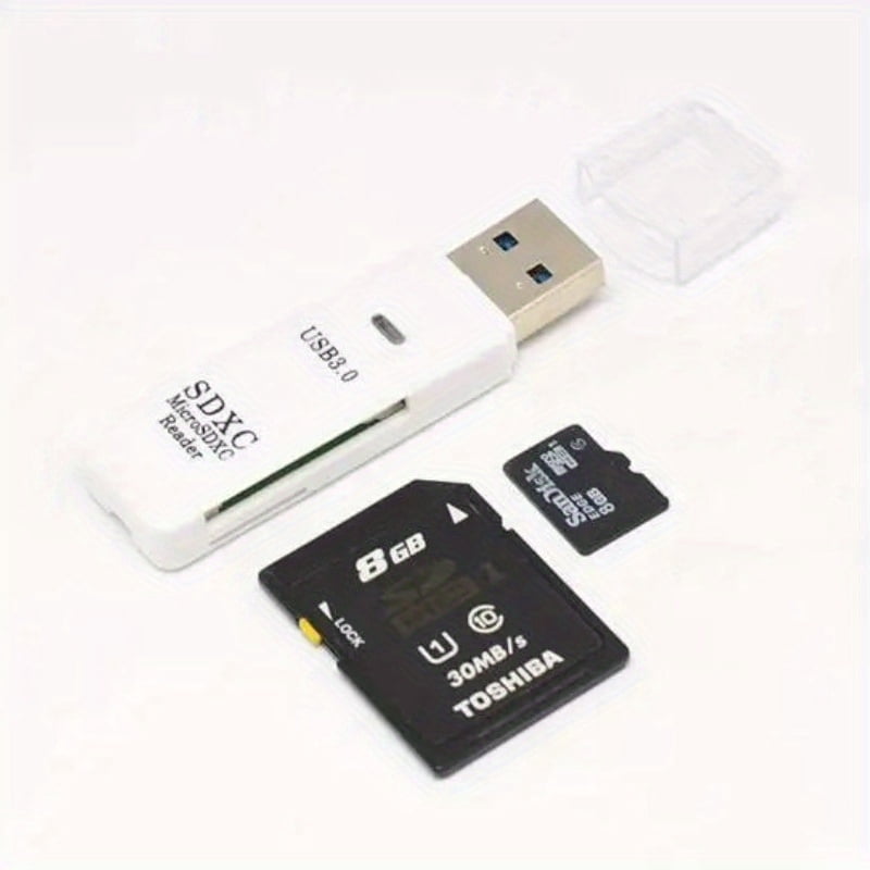 Mini lector de tarjetas multiusos 2 en 1 de alta velocidad, USB 3.0 ...