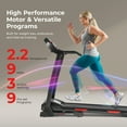Sunny Health & Fitness Incline Foldable Treadmill w Shock Absorption w ...