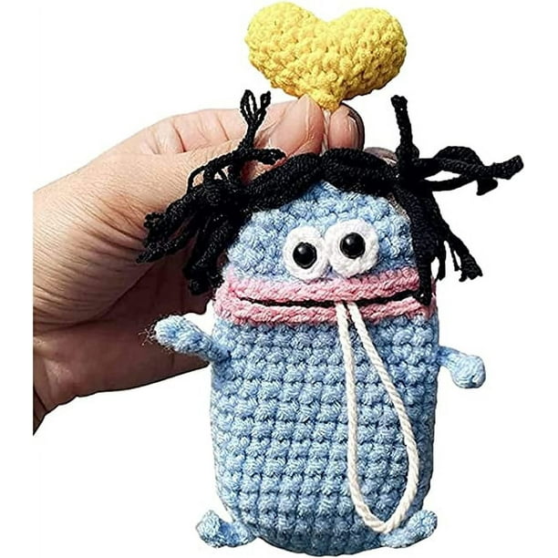 Handmade Crochet Key Holder, Crochet Sausage Mouth Car Key Case ...