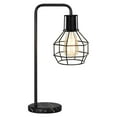 Bedside Table Lamp, Room Lighting, Marble Base Black - Walmart.com