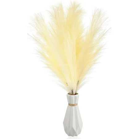 6 Pieces Large Faux Pampas Grass 47.2 Inches Artificial Pampas Grass ...