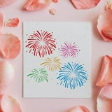 Fireworks Stencils Fireworks Pattern Stencil Plastic Reusable Fireworks ...