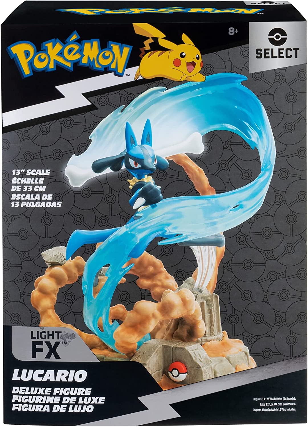 Figura de colección Pokemon Deluxe Lucario LIGHT FX . | Bodega Aurrera en línea