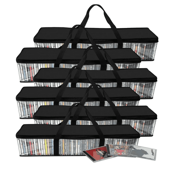 DVD Storage Bags, Media Organizer Bags for DVDs, CDs, Blu Ray Disc ...
