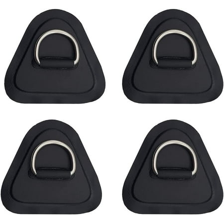 4 Pieces Pad/Patch D Rings for PVC Inflatable Boat Canoe Raft Stainless ...