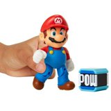 World of Nintendo 4" Figures - Mario w/ POW Block - Walmart.com