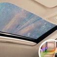 Blue Coastal Window Privacy Film Rainbow Static Cling Stain Glass ...