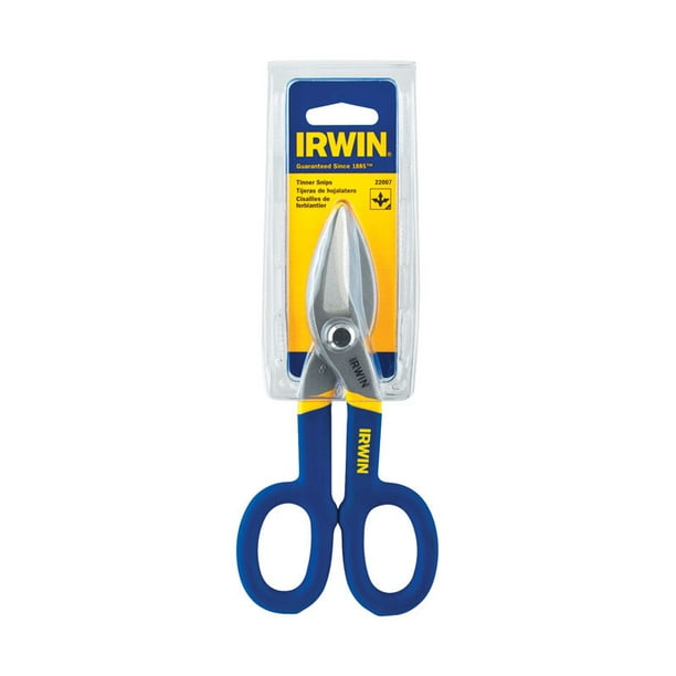 Irwin 7 in. Steel Flat Blade Tinner Snips 24 Ga. 1 pk - Walmart.com