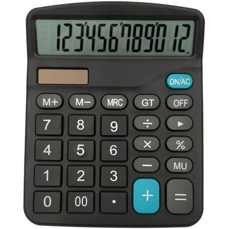 Color 12-Digit Solar Scientific Calculator Financial Office Computer ...