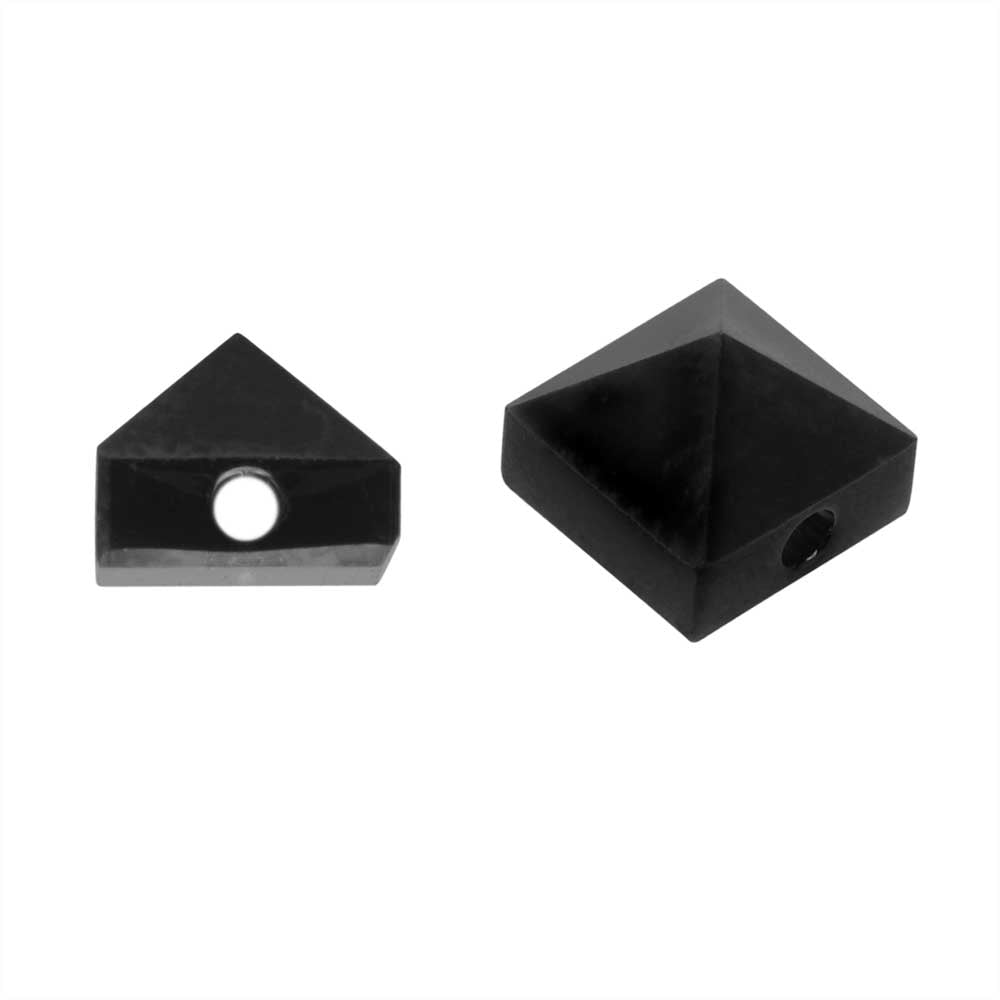 Swarovski Crystal, #5060 Square Spike Beads 5.5mm, 4 Pieces, Jet Black ...