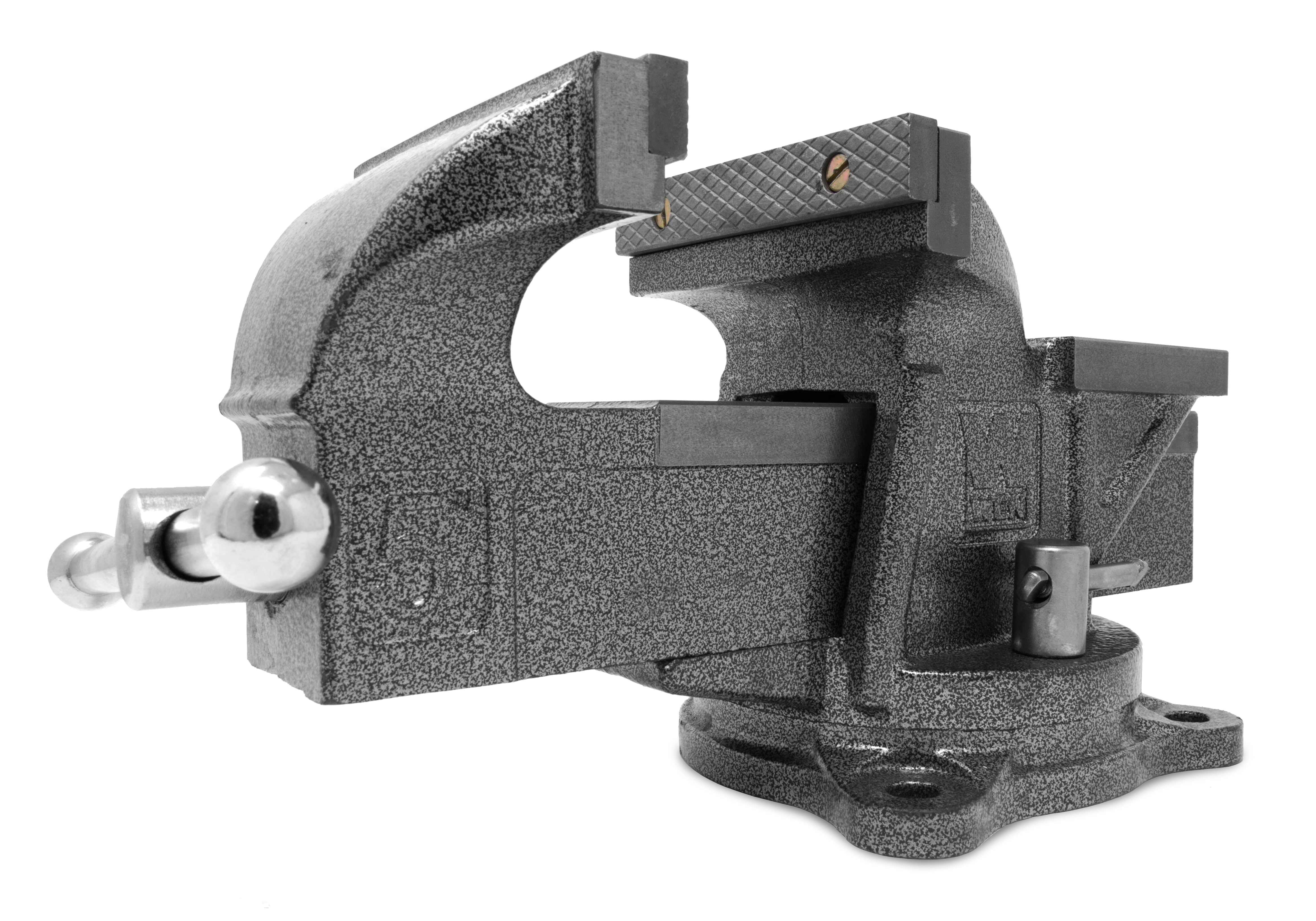 WEN Products 5-Inch Heavy Duty Cast Iron Bench Vise with Swivel Base ...