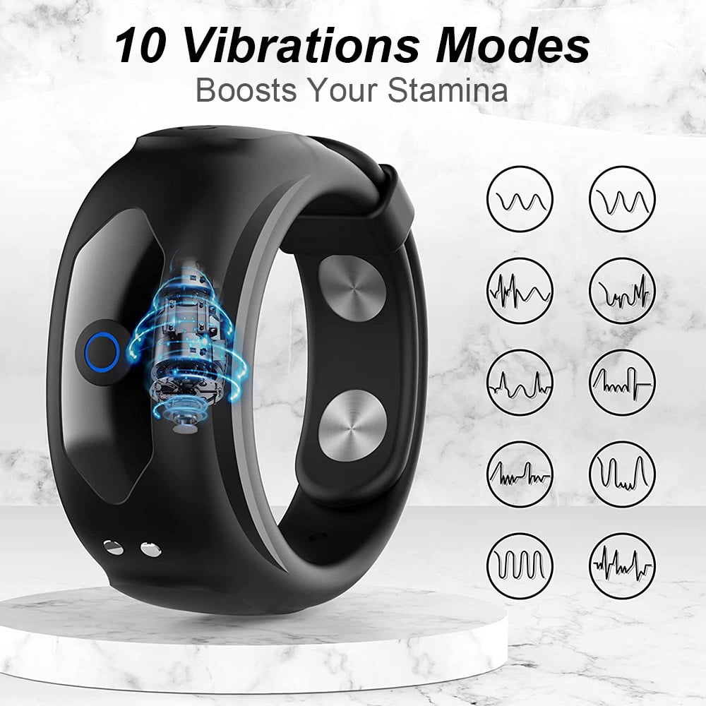 TLUDA Adjustable Vibrating Penis Ring for Men, Soft Silicone Erection ...
