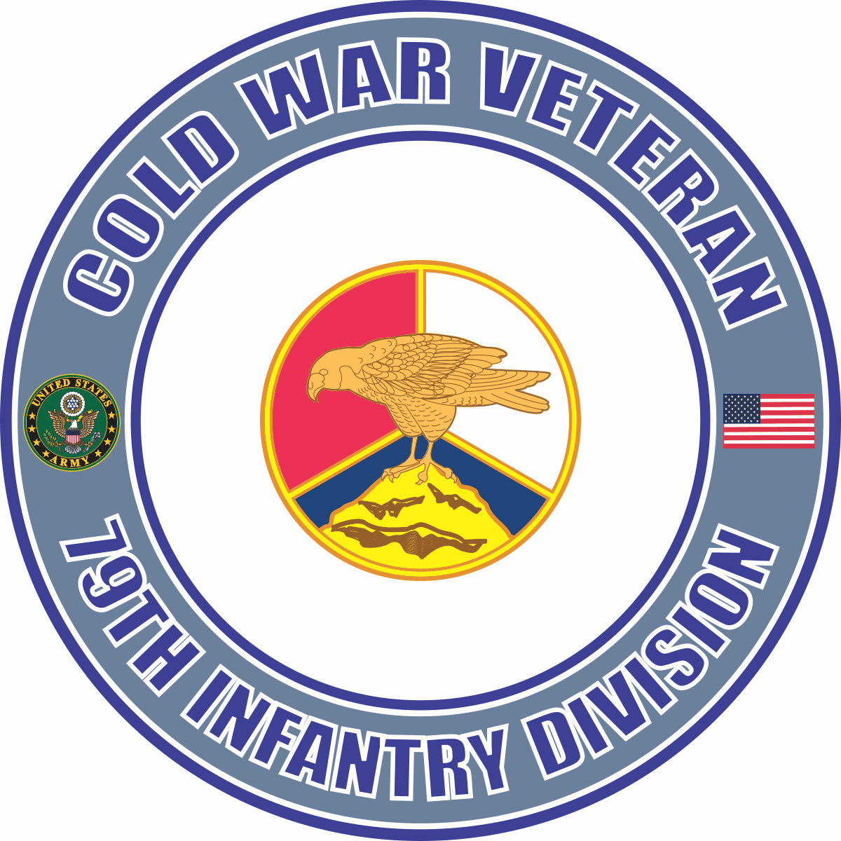 3.8 Inch U.S. Army Cold War 79th Training Division Unit Crest Veteran ...