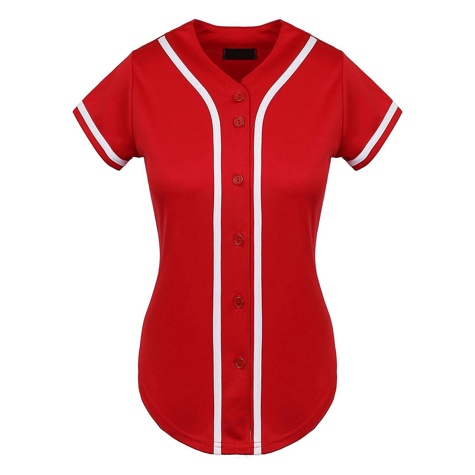 Click here for Chaochao Womens Casual Short Sleeve Baseball Butto... prices