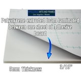 Foam Core Backing Board 3/16" White 1 Side Self Adhesive 24x36- 10 Pack ...