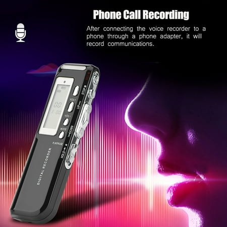 TOPINCN Mini Audio Recorder, Voice Recorder, Multi-language 8GB Memory ...