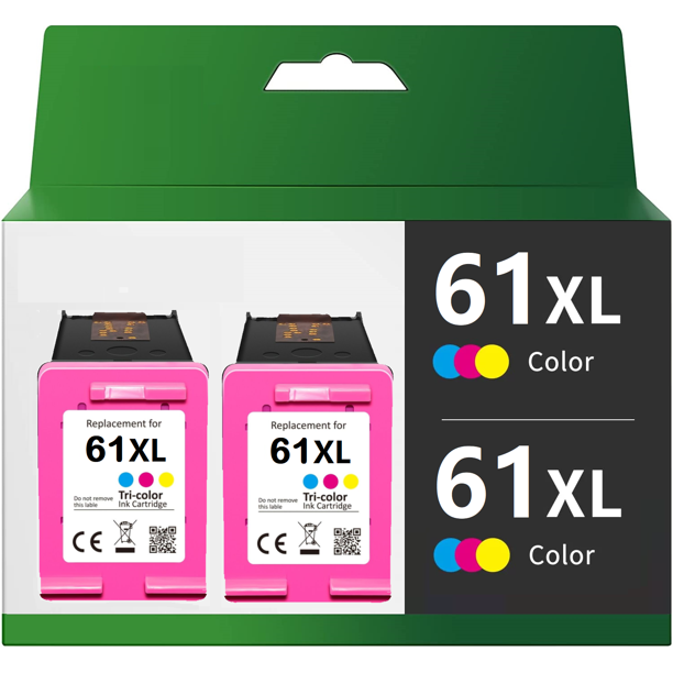 Compatible 61XL 61 XL Color High Yield Ink Cartridge Replacement for HP ...