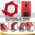"Mata1 Barbell Clips, Red Quick Release Clamps, Fits 2"" Olympic Bars ...