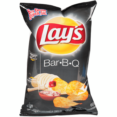 LAY'S Potato Chips, Bar-B-Q, Vending Chips 32x60.0 g - Walmart.ca