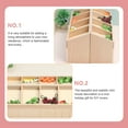 Tiny Wooden Vegetable Rack Decorative Vegetable Display Shelf Miniature ...