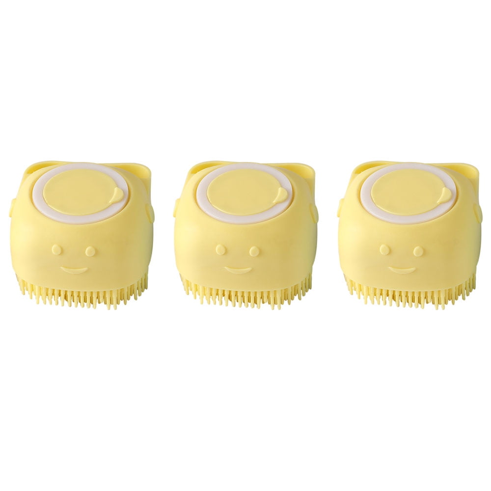 Silicone Body Brush Shower Scrubber With Shower Gel Dispenser Function